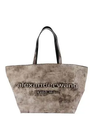 Alexander Wang Leather Punch Shopper - Grey
