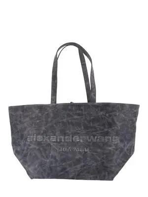 Alexander Wang Leather Punch Shopper Tote - Grey