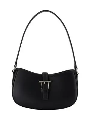 Alexander McQueen Leather T Bar Mini Shoulder Bag - Black
