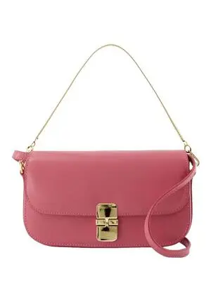 A.p.c. Grace Chaine Crossbody Leather - Pink
