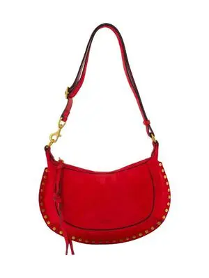Isabel Marant Oskan Moon Gz Leather Crossbody - Red