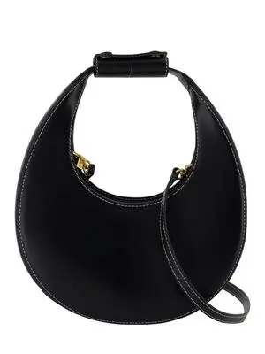Staud Mini Moon Leather Bag - Black