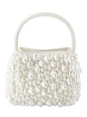 Cult Gaia Solene Top Handle Bag - White