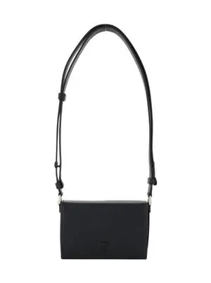 Ami Crossbody Leather Bag - Black