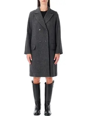 A.p.c. Ginny Wool Coat - Grey