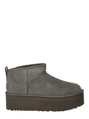 UGG Classic Ultra Mini Platform Boot - Grey