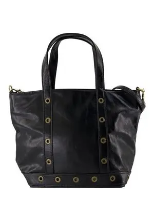 Vanessa Bruno Leather Shopper Bag - Black