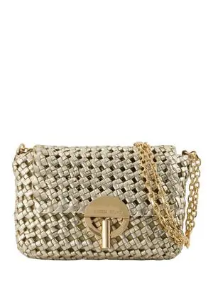 Vanessa Bruno Moon Moyen Shoulder Bag - Gold