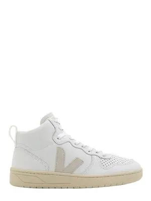 VEJA V-15 Leather High-top Sneakers - Multicolor