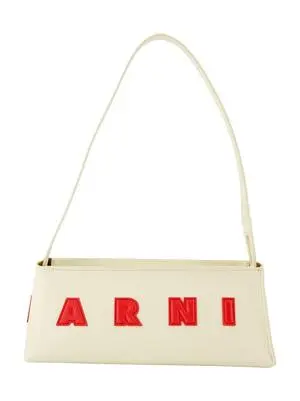 Marni Museo Leather Shoulder Bag - White