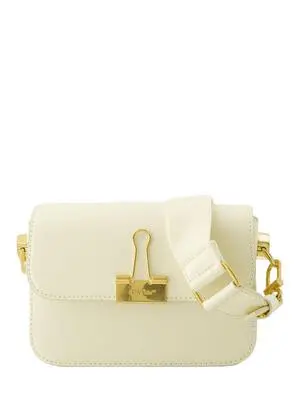Off-White Hobo Plain Binder Bag - Beige