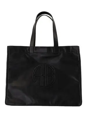 ANINE BING Rio Large Leather Shopper - Black