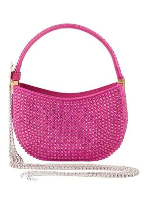 Magda Butrym Micro Vesna Hobo Bag With Strass - Pink