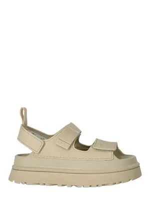 UGG Platform Sandals With Adjustable Straps - Beige
