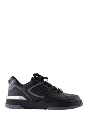 Versace Leather Sneakers Black