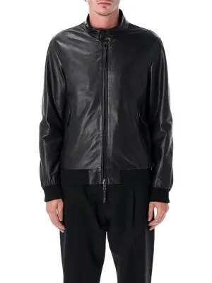 SWORD Leather Jacket - Black