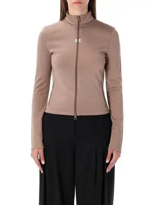 COURREGES Slim Fit Jacket - Mocha