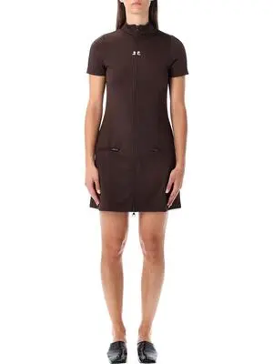 COURREGES Mini Dress - Brown