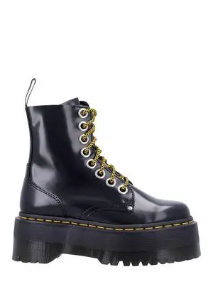 Dr. Martens Jadon Max Leather Platform Boots - Black