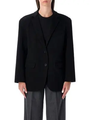 ANINE BING Double-faced Wool-cashmere Blend Blazer - Black