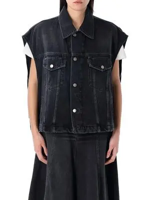 HAIKURE Sleeveless Coat - Bassano Mid Black