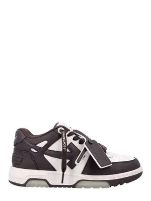 Off White Out Of Office Sneakers - Chocolate White
