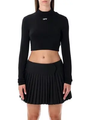 Off White Off-white™ Off Stamp Crop Top - Black