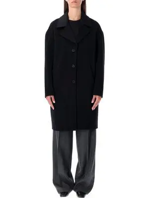 ANINE BING Wool-blend Overcoat - Black