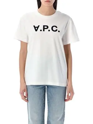 A.p.c. T-shirt - White/dark Navy