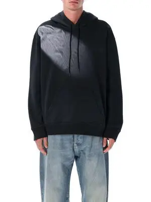 MAISON MARGIELA Cotton Hoodie With Numeric Logo - Black