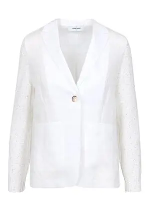 GRAN SASSO Single-breasted Jacket - White