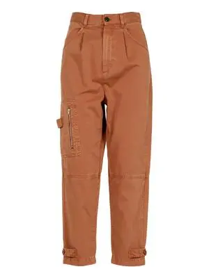 SEMICOUTURE Cotton Gabardine Trousers - Cannella