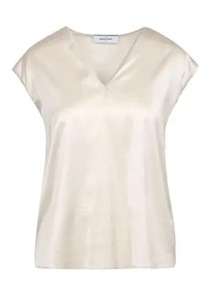 GRAN SASSO Silk Blend V-Neck Top