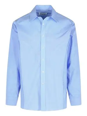 MAISON MARGIELA Cotton Shirt - Light Blue