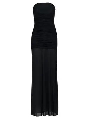 ANIYE BY Long Draped Dress - Black