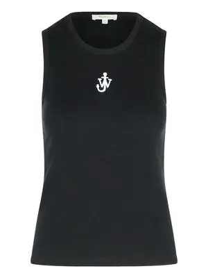 JW Anderson Cotton Canoe Tank - Black