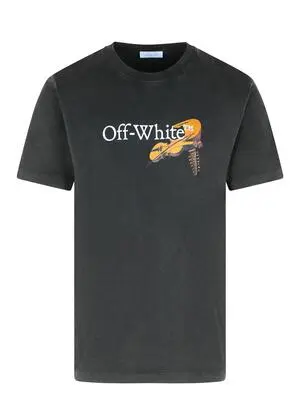 Off White Cupid Arrow' Cotton T Shirt - Black