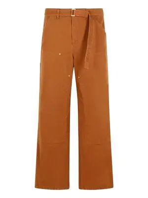 Sacai Carhartt Work In Progress Cotton Pants By - Brown