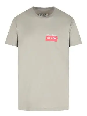 MAISON MARGIELA Gray Cotton T Shirt - Grey