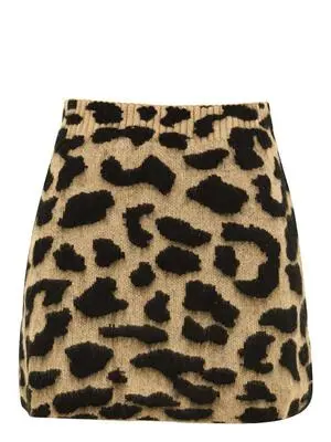 AKEP Jacquard Mini Skirt - Multicolour