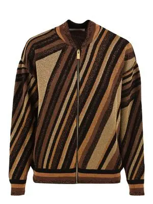 AKEP Striped Bomber Jacket