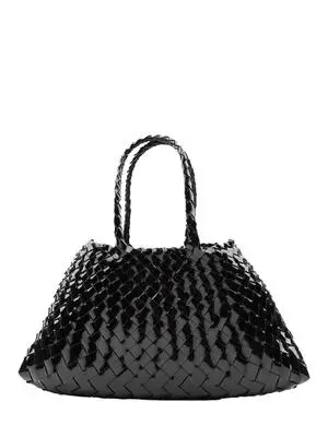 Dragon Diffusion Santa Croce Handwoven Basket - Patent Black