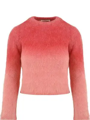 AKEP Shaded Alpaca Crew-neck Sweater - Multicolour