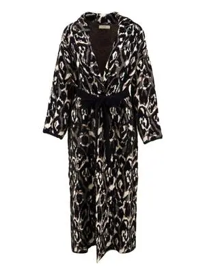 AKEP Jacquard Maxi Coat - Multicolour
