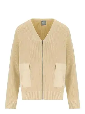 Max Mara Libero Cream Cardigan - White