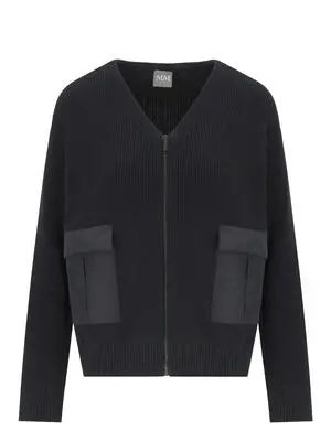 Max Mara Libero Cotton-blend Cardigan - Black