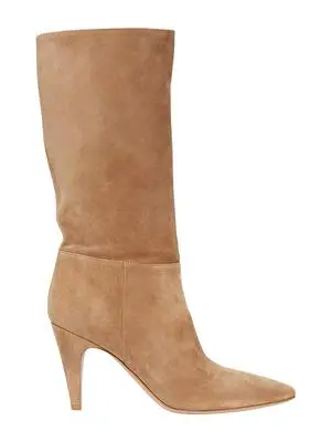 GIANVITO ROSSI Slouchy Suede Boots - Camel