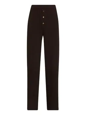 Guest In Residence Everywear Cashmere Knit Relaxed Pants - Burnt Coco