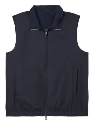 Loro Piana Slim-fit Reversible Storm System® Windwish™ Gilet - Blue