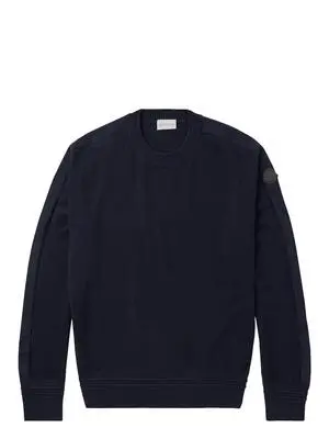 Moncler Logo-appliquéd Wool Sweater - Blue